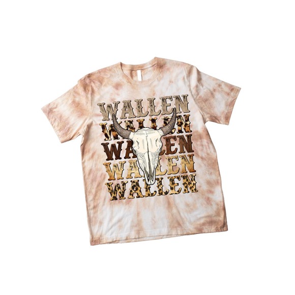 Handmade | Tops | Western Wallen Tshirt Country Themed Wallen Shirt Tan ...